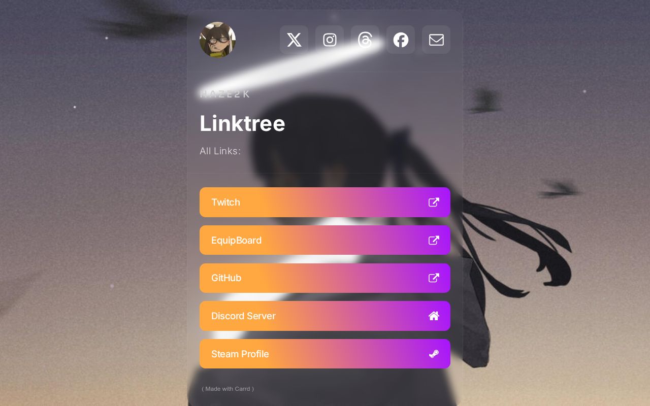 haze2k linktree